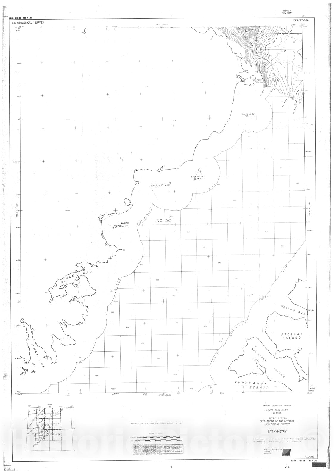 Map : Marine high resolution geophysical survey, lower Cook Inlet, Ala ...