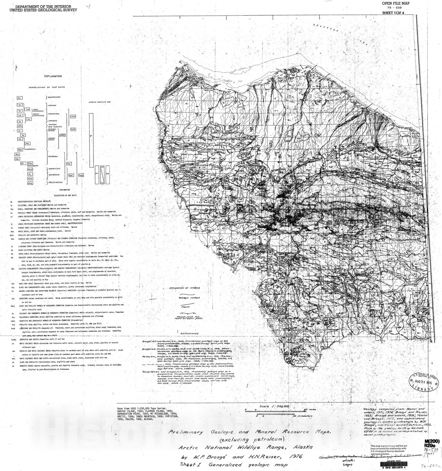 Map : Preliminary geologic and mineral resource maps (excluding petrol ...
