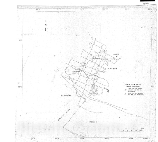 Map : Seismic profiles of lower Cook Inlet and Kodiak shelf, R/V Sea S ...