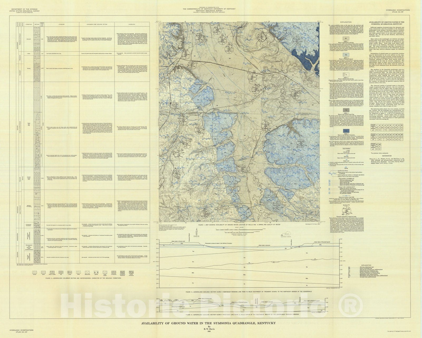 Map : Availability of ground water in the Symsonia quadrangle, Kentuck ...