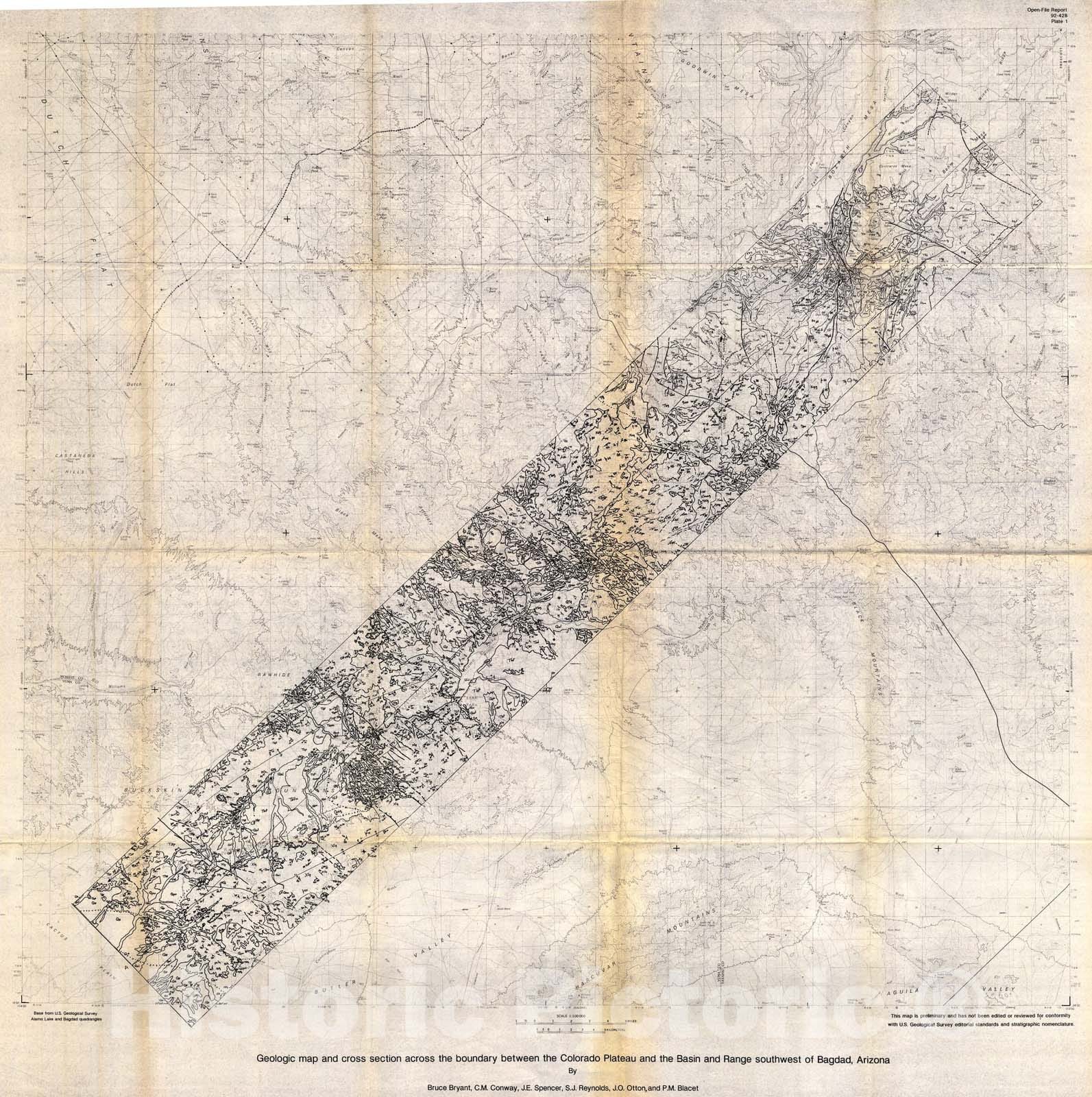 Map : Map and cross section across the boundary between the Colorado P ...