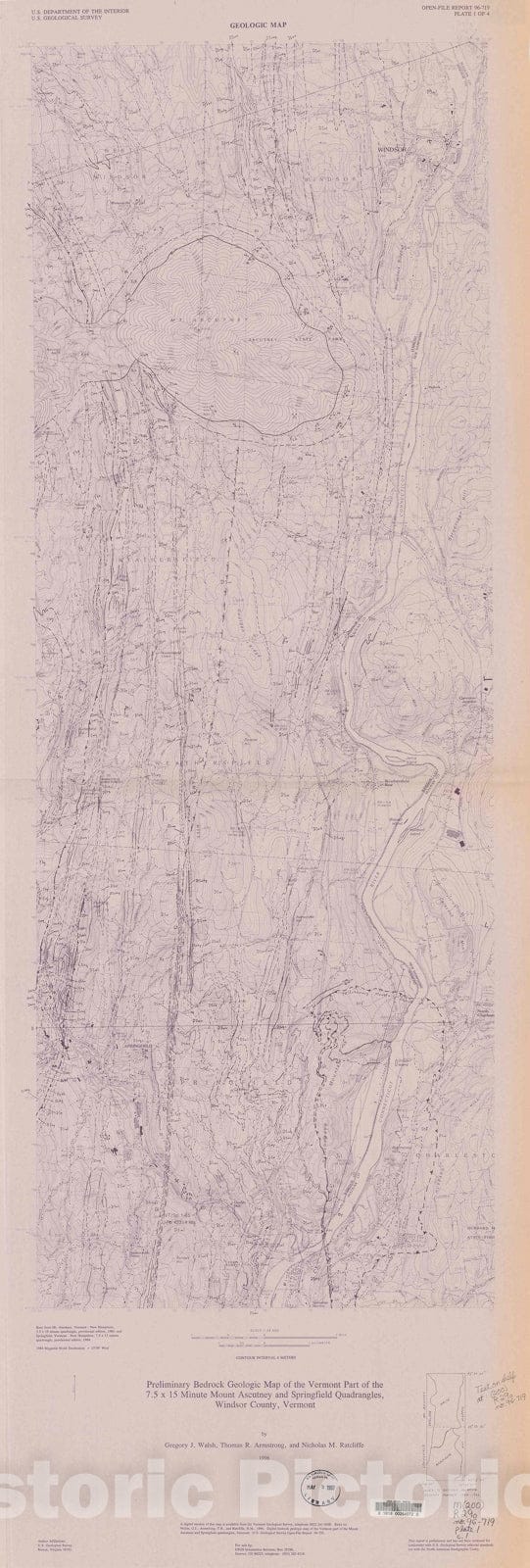 Map : Preliminary bedrock geologic map of the Vermont part of the 7.5 ...