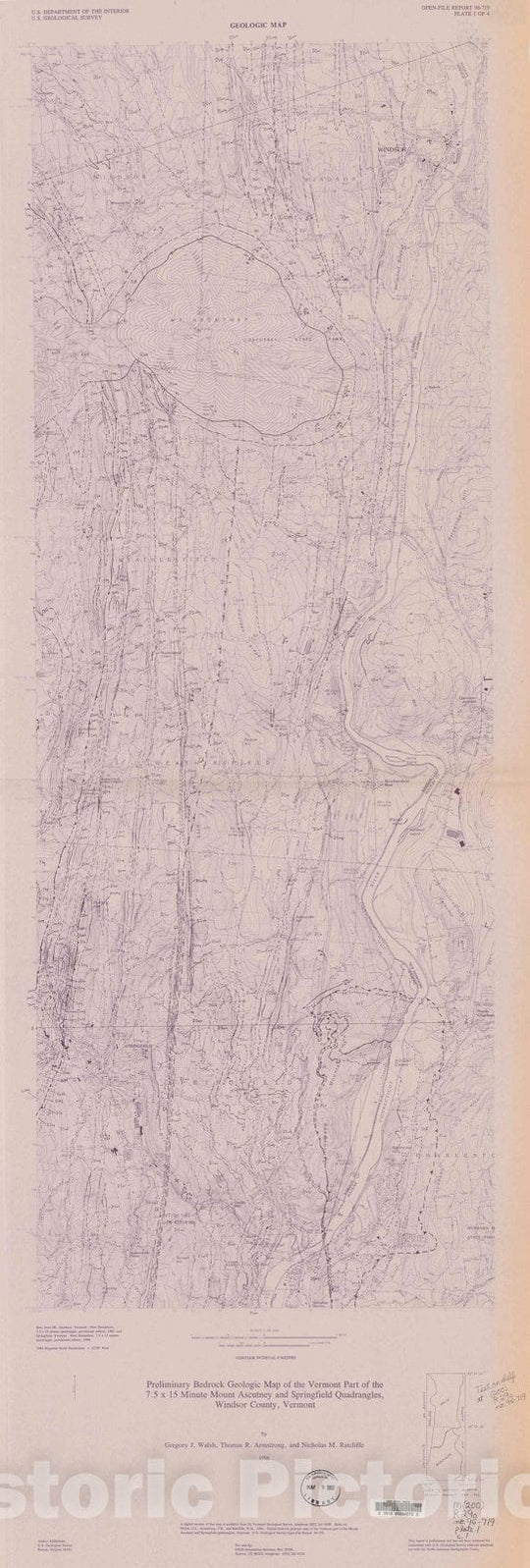 Map : Preliminary bedrock geologic map of the Vermont part of the 7.5 ...