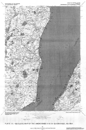 Map : Geologic map of the Anchorage B-8 SW quadrangle, Alaska, 1991 Ca ...