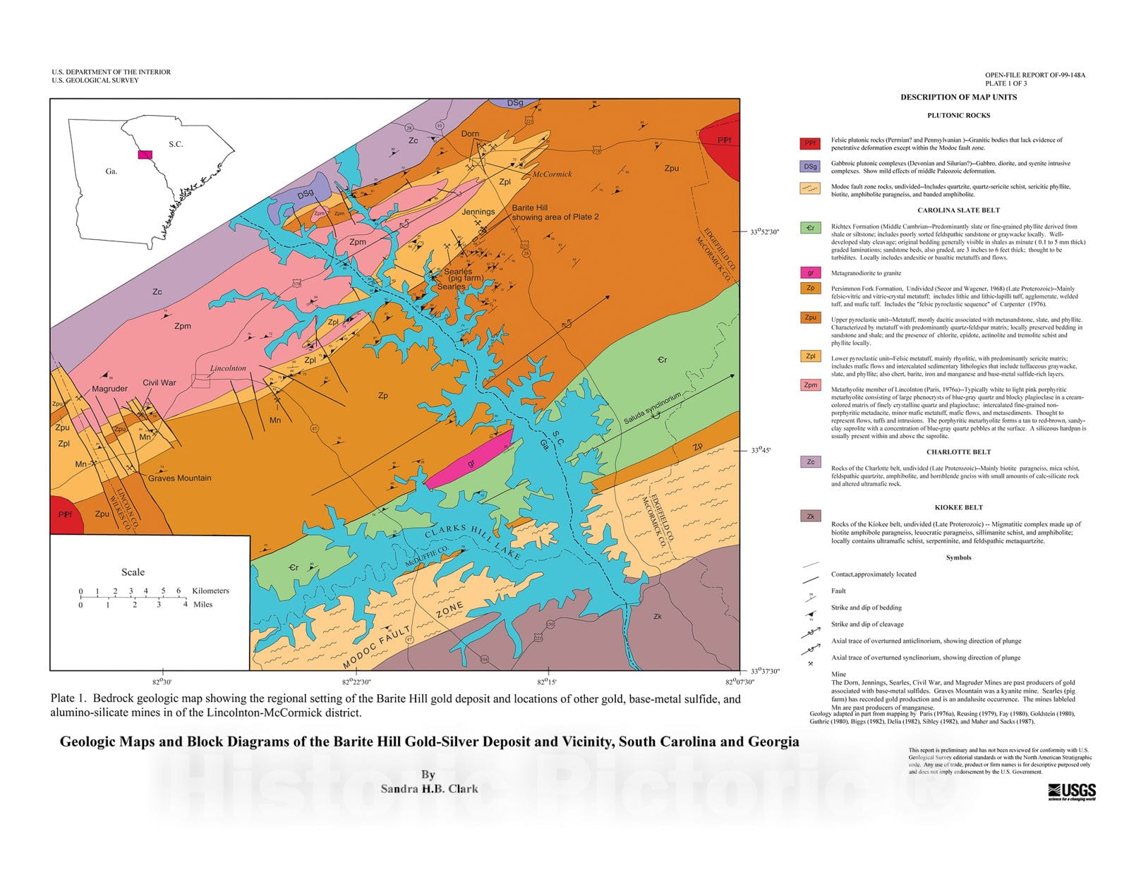 Georgia Gold Deposit Maps