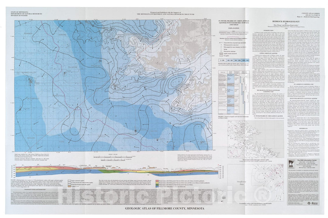 Map : Geologic atlas, Fillmore County, Minnesota (Part B), 1995 Cartog ...