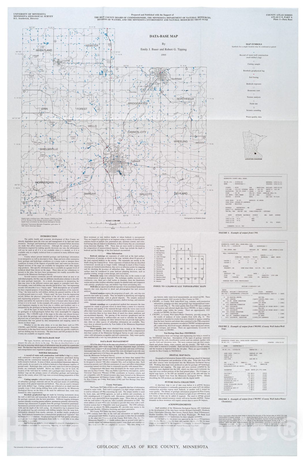 Map : Geologic atlas, Rice County, Minnesota (Part A), 1995 Cartograph ...