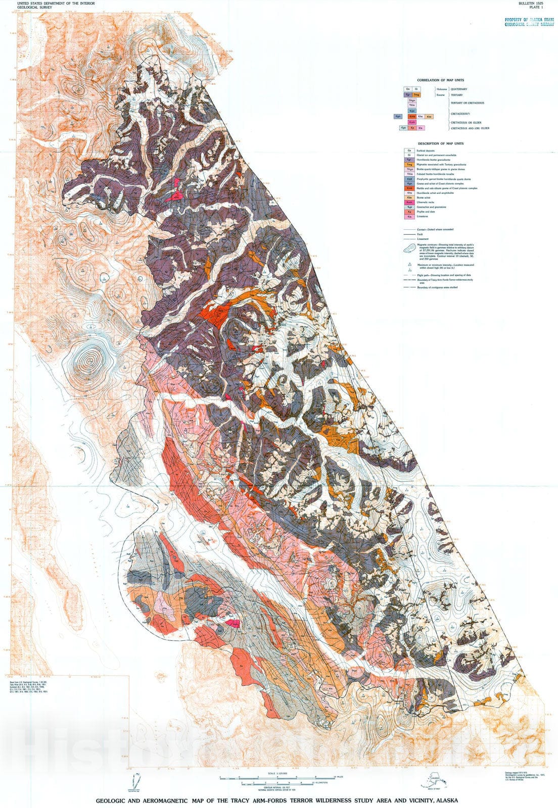 Map : Mineral resources of the Tracy Arm - Fords Terror Wilderness Stu ...