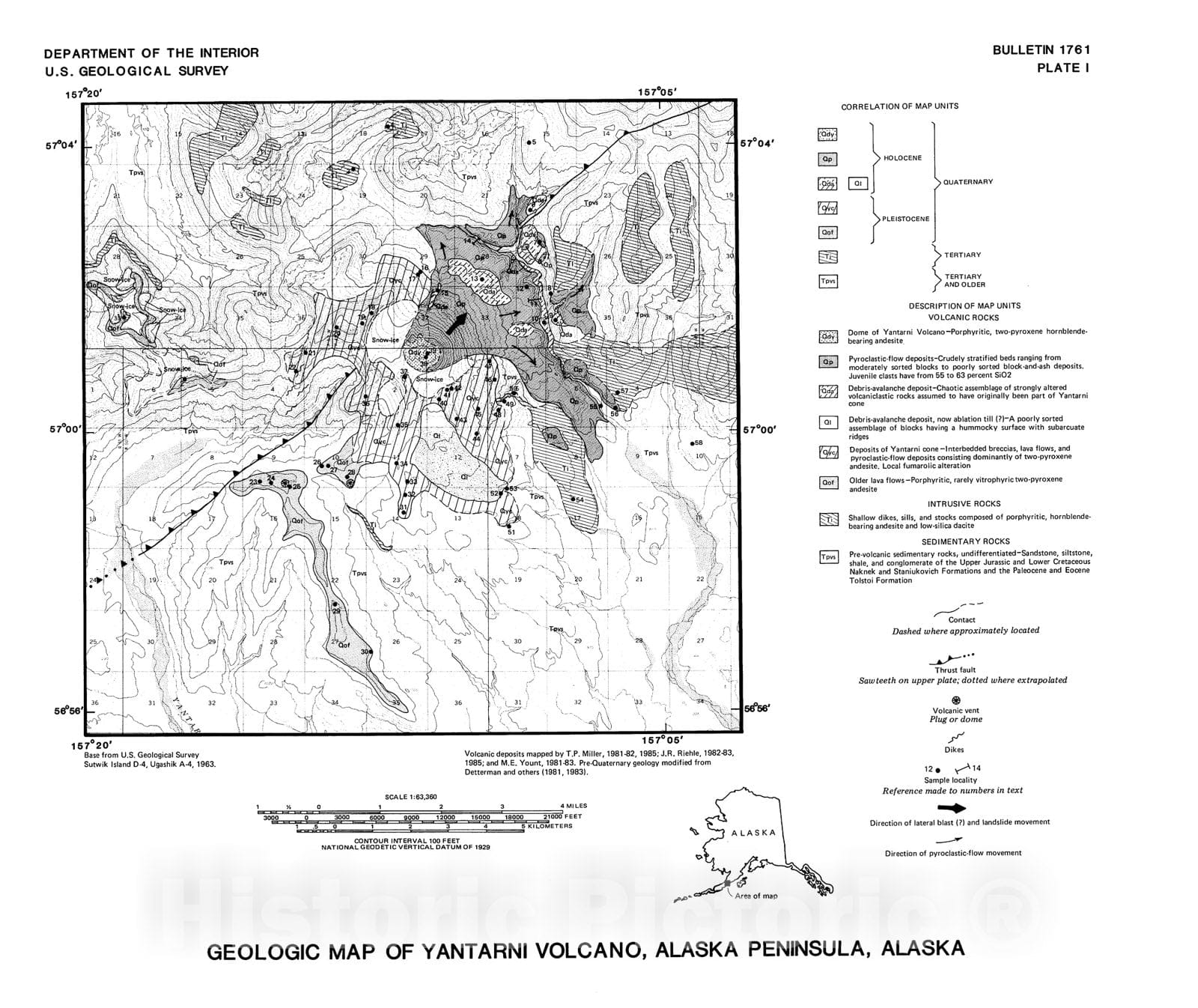 Map : Petrography, chemistry, and geologic history of Yantarni Volcano ...