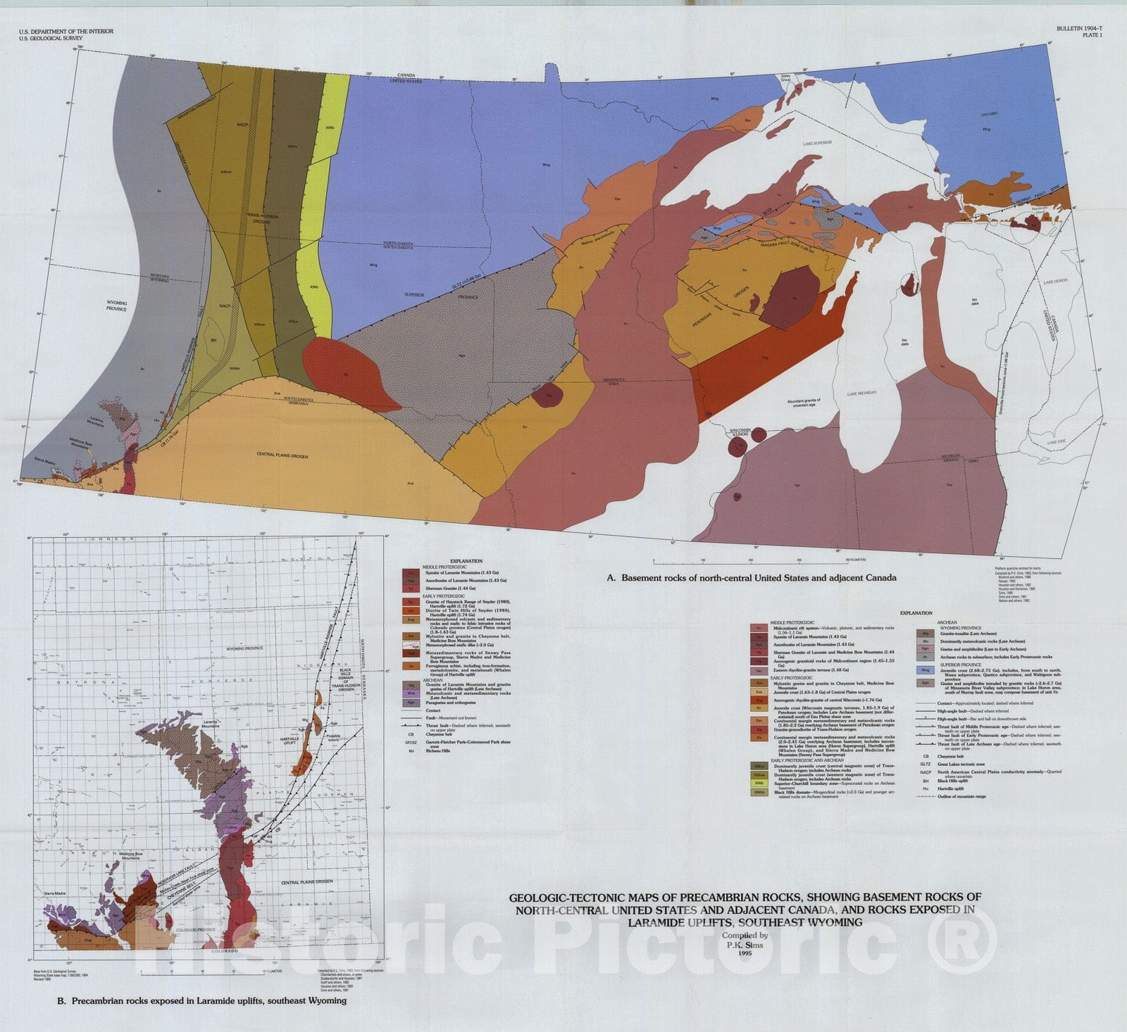 Map : Archean and Early Proterozoic tectonic framework of north-centra ...