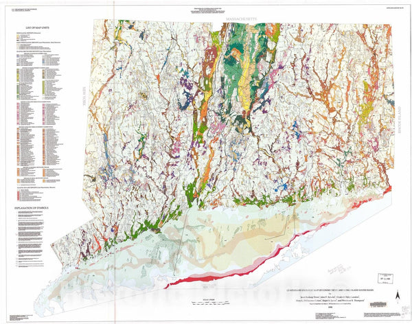 Map : Quaternary geologic map of Connecticut and Long Island Sound Bas ...
