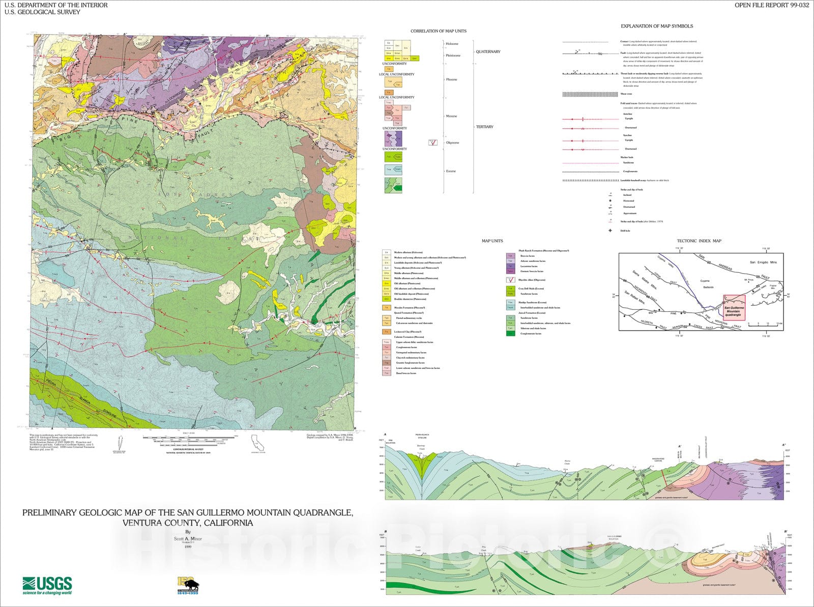 Map : Preliminary geologic map of the San Guillermo Mountain quadrangl ...