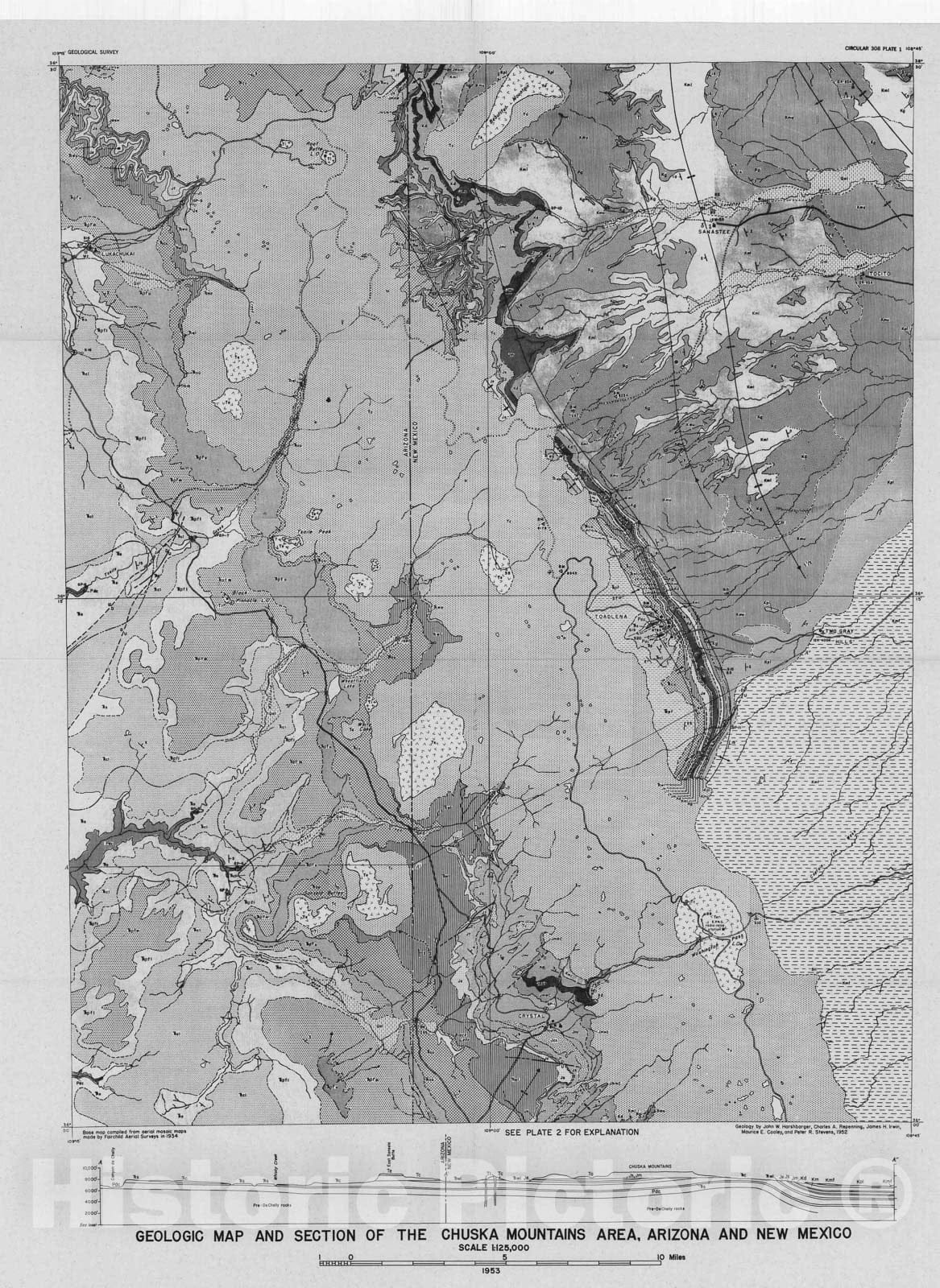 Map : Water resources of the Chuska Mountains area, Navajo Indian Rese ...