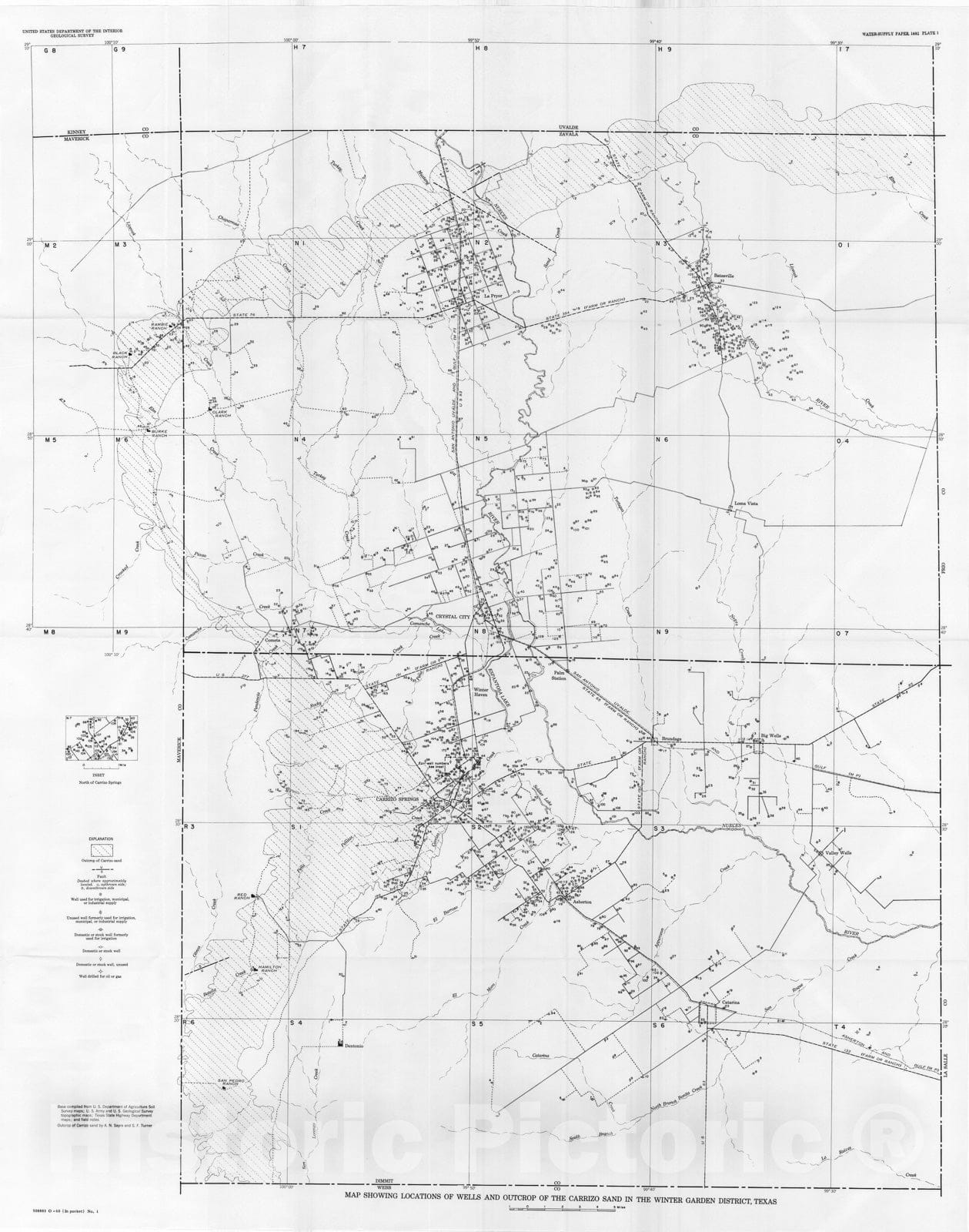 Map : Geology and ground-water resources of the Winter Garden district ...