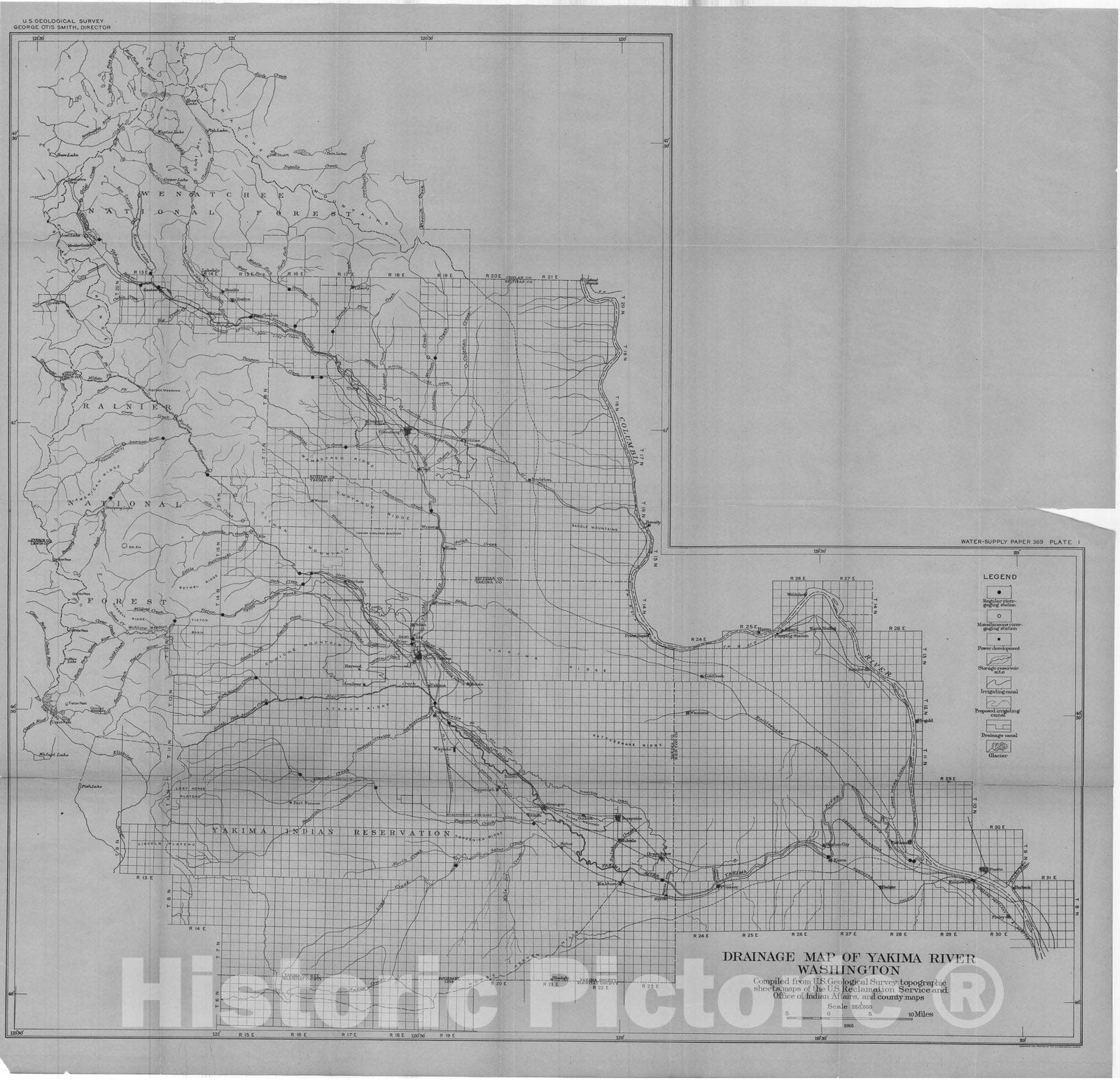 Map : Water powers of the Cascade Range, part III. Yakima River Basin ...
