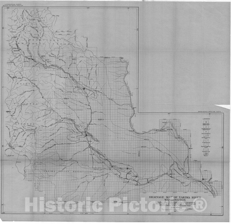 Map : Water powers of the Cascade Range, part III. Yakima River Basin ...