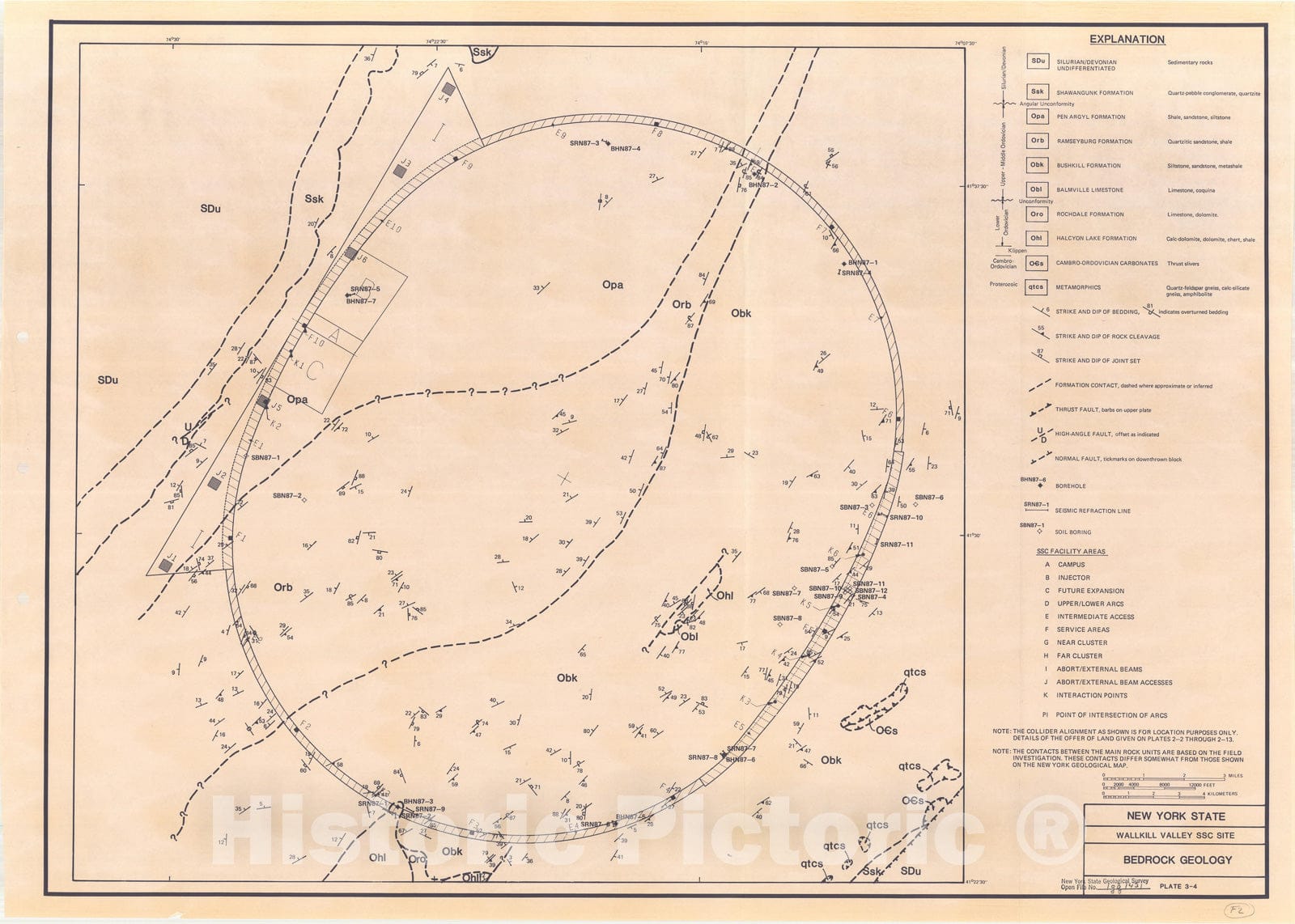 Map : Generalized Bedrock Geologic Map of the Wallkill Valley SSC Regi ...