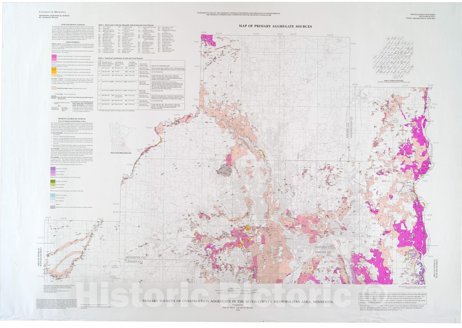 Map : Primary sources of construction aggregate in the Twin Cities Sev ...