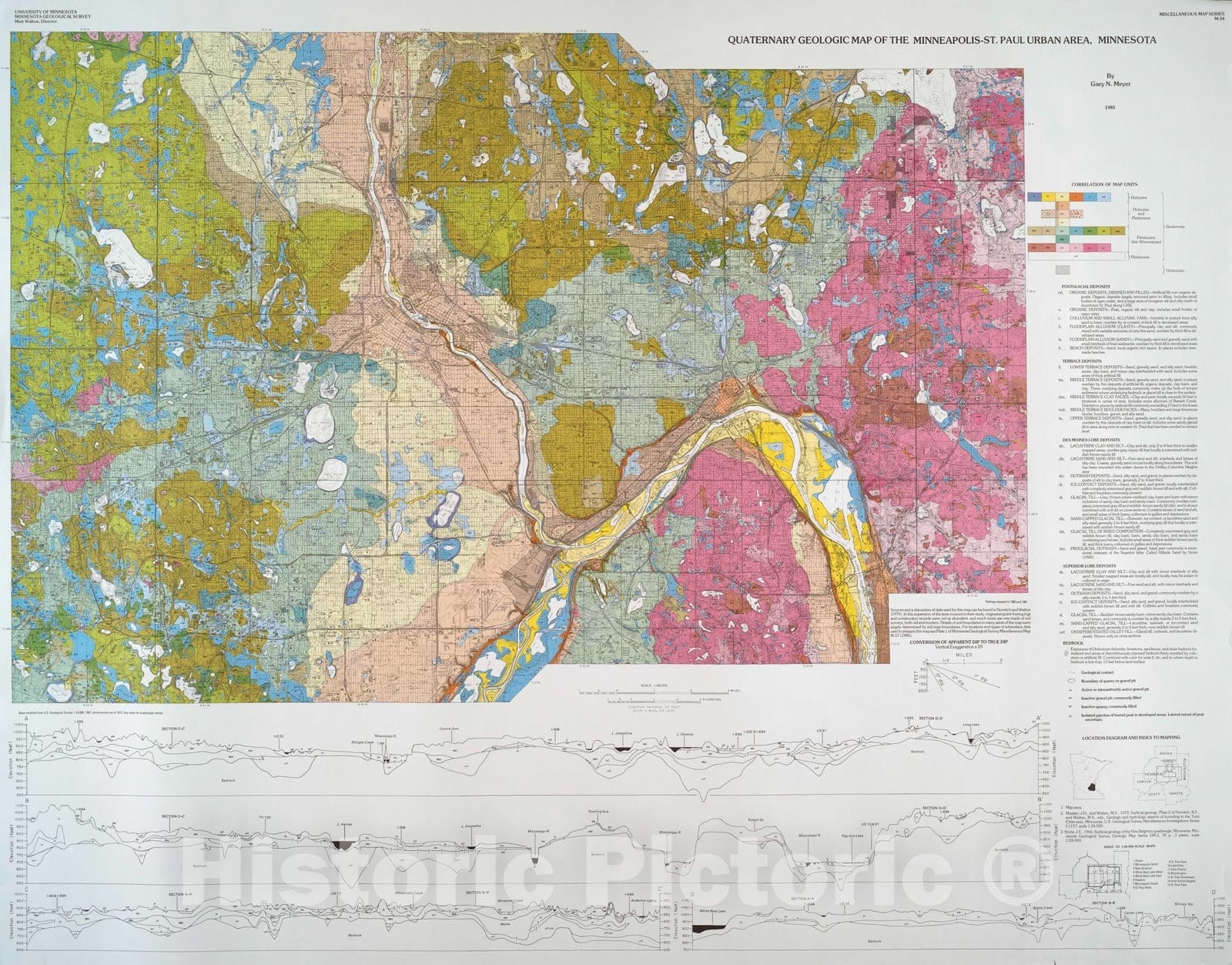 Map : Quaternary geologic map of the Minneapolis-St. Paul urban area ...