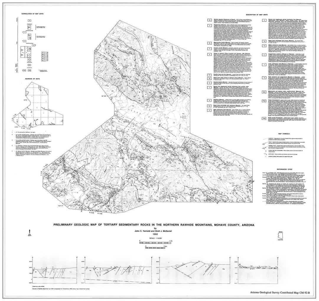 Map : Preliminary geologic map of Tertiary sedimentary rocks in the no ...