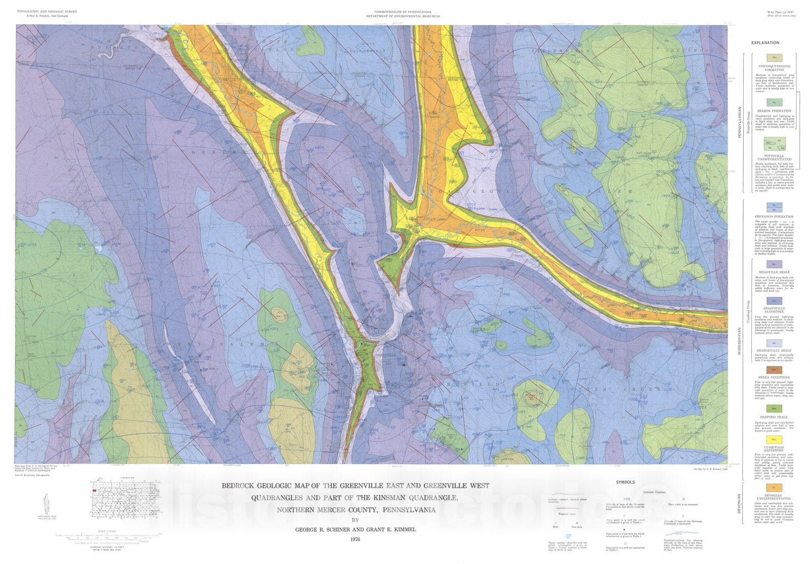 Map : Geology and ground-water resources of northern Mercer County, Pe ...