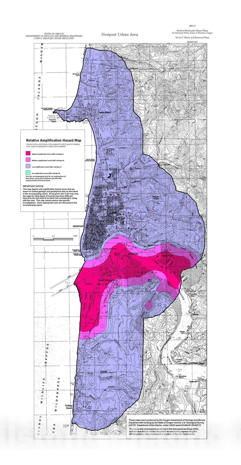 Map : Relative earthquake hazard maps for selected urban areas in west ...