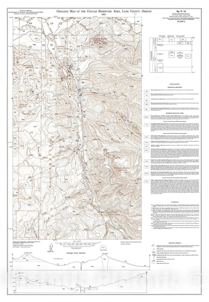 Map : Geology and geothermal resources of the central Oregon Cascade R ...