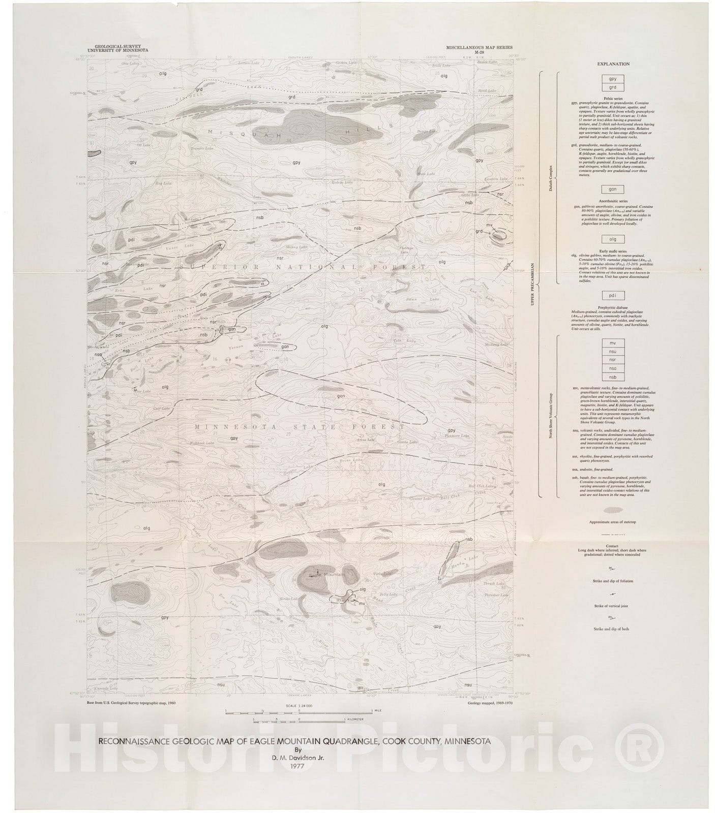 Map : Reconnaissance geologic map of Eagle Mountain quadrangle, Cook C ...