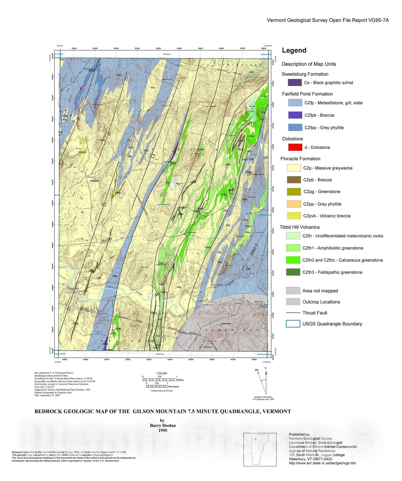 Map : Digital Compilation Bedrock Geologic Map of the Gilson Mountain ...