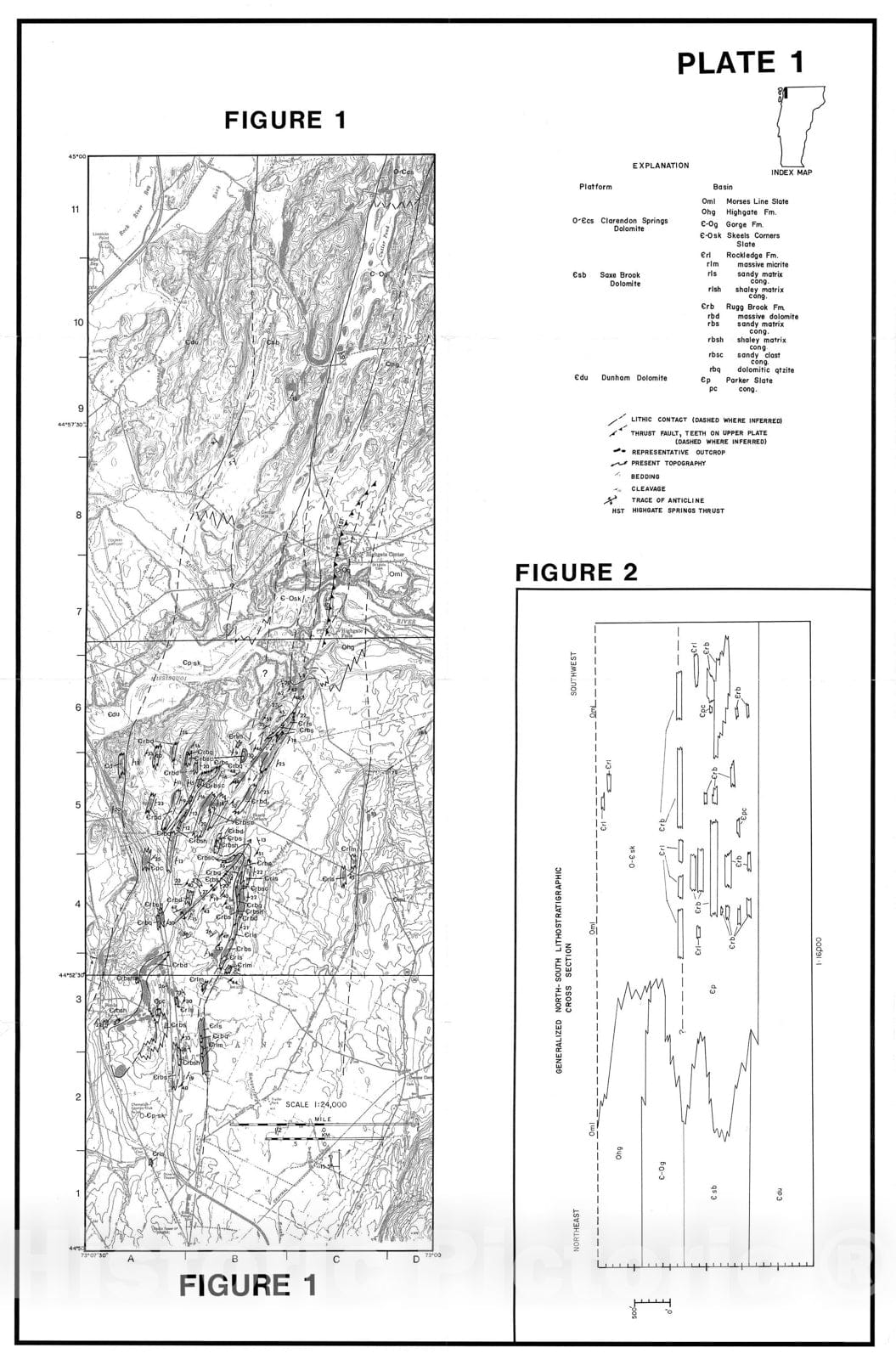 Map : Stratigraphy and Bedrock Geology of the Northwestern Portion of ...