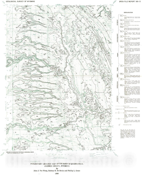 Map : Preliminary geologic map of the Barnum Quadrangle, Johnson Count ...