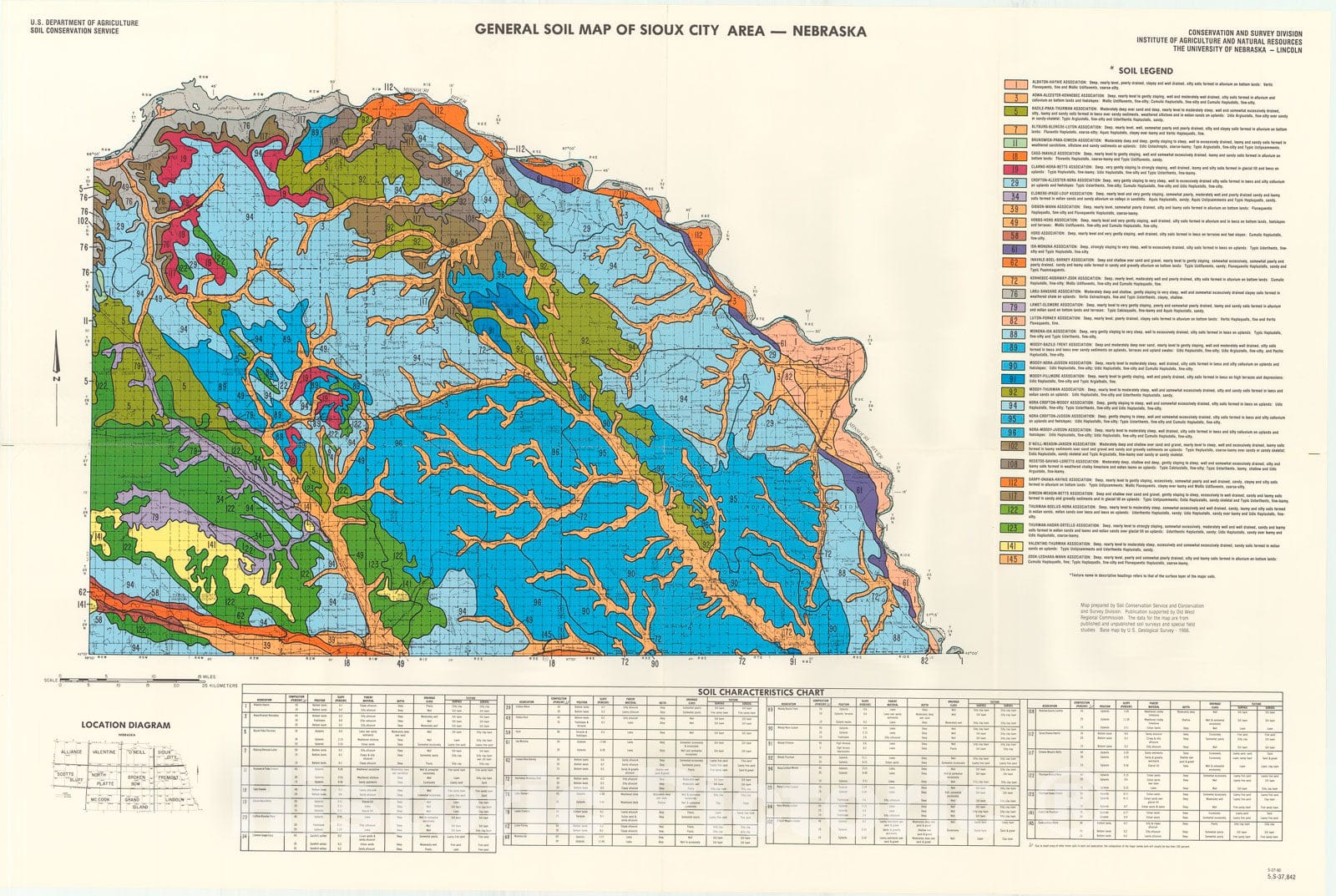 Map : Quadrangle soil maps _x0016_ Sioux City, 1981 Cartography Wall A ...