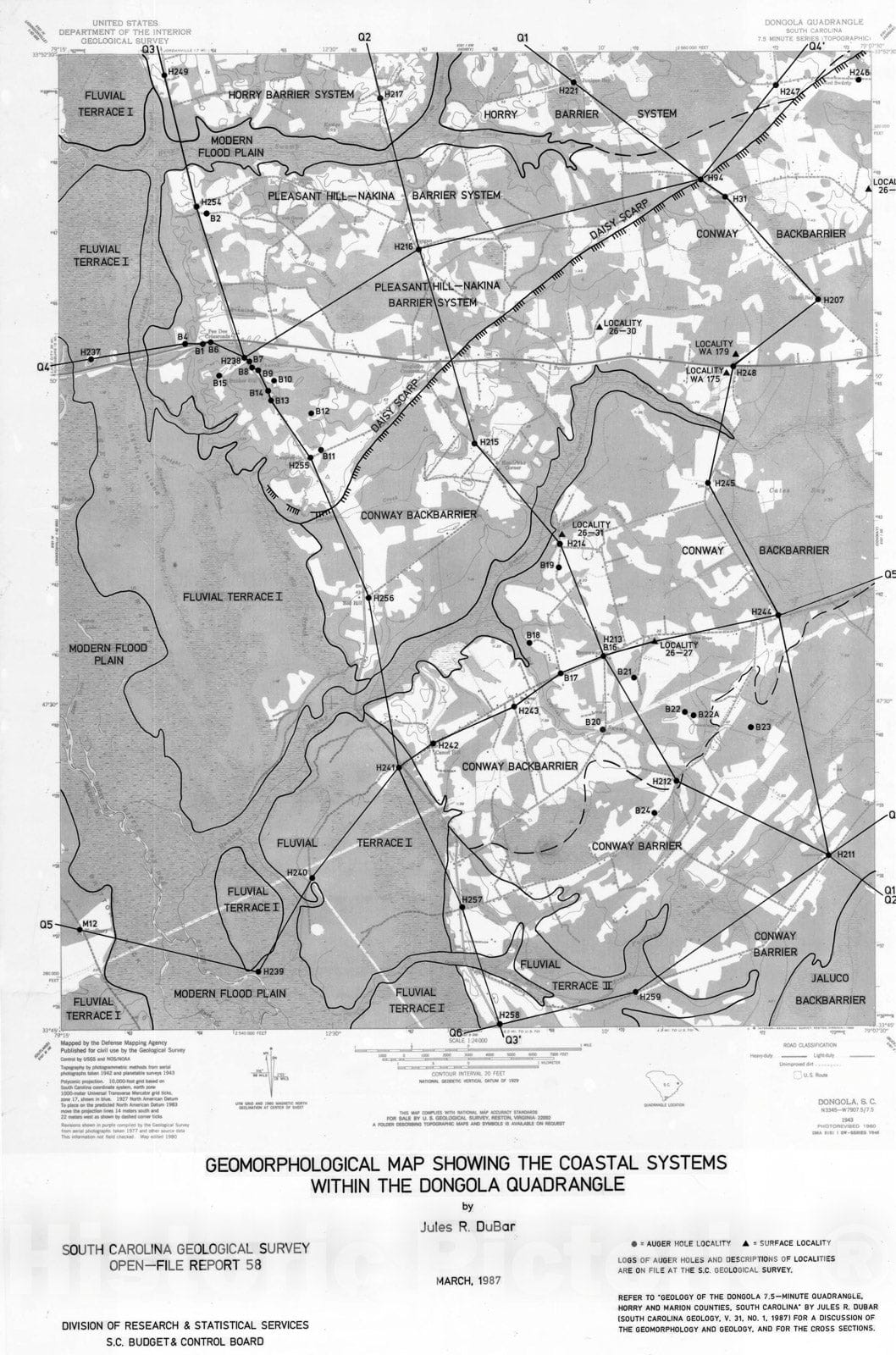 Map : Geomorphological map showing the coastal systems within the Dong ...