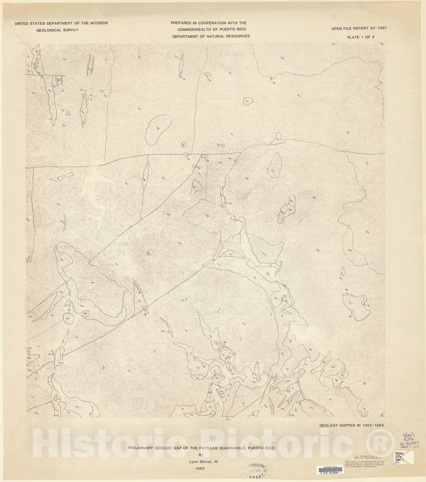 Map : Geologic map of the Patillas and Guayama quadrangles, Puerto Ric ...