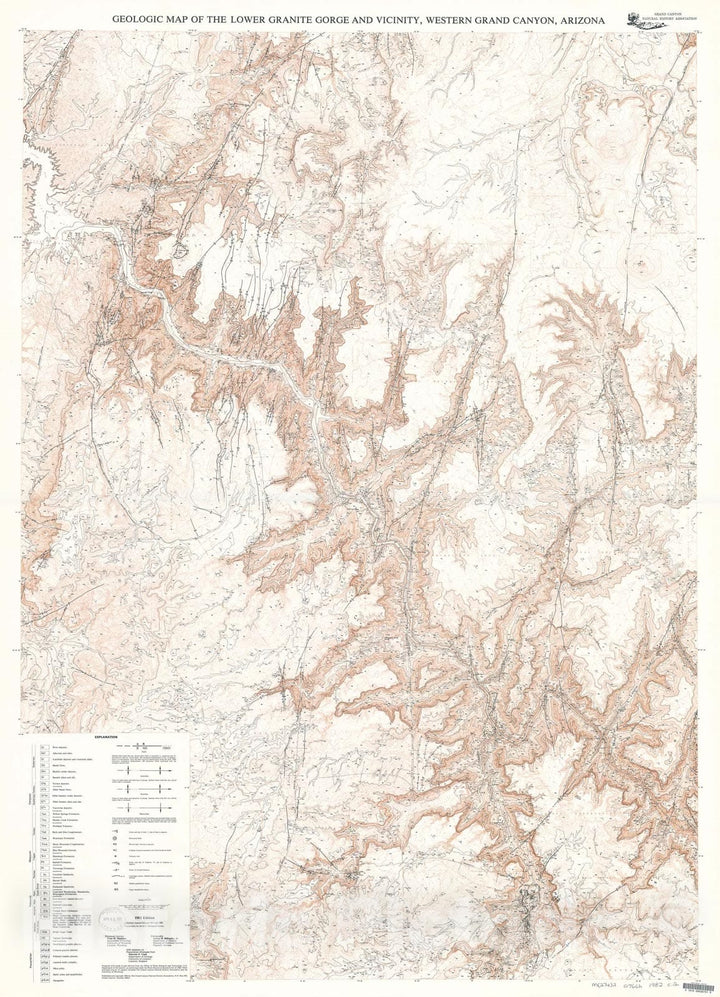 Map : Geologic map of the lower Granite Gorge and vicinity, western Gr ...