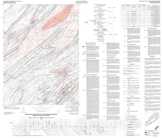 Map : Bedrock Geologic Map of the Chester Quadrangle, Morris County, N ...