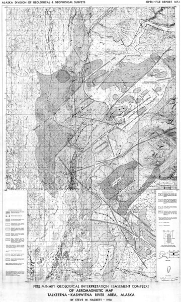 Map : Preliminary geological interpretation (basement complex) of aero ...