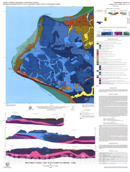 Map : Engineering-geology map of southwest Anchorage, 1986 Cartography ...