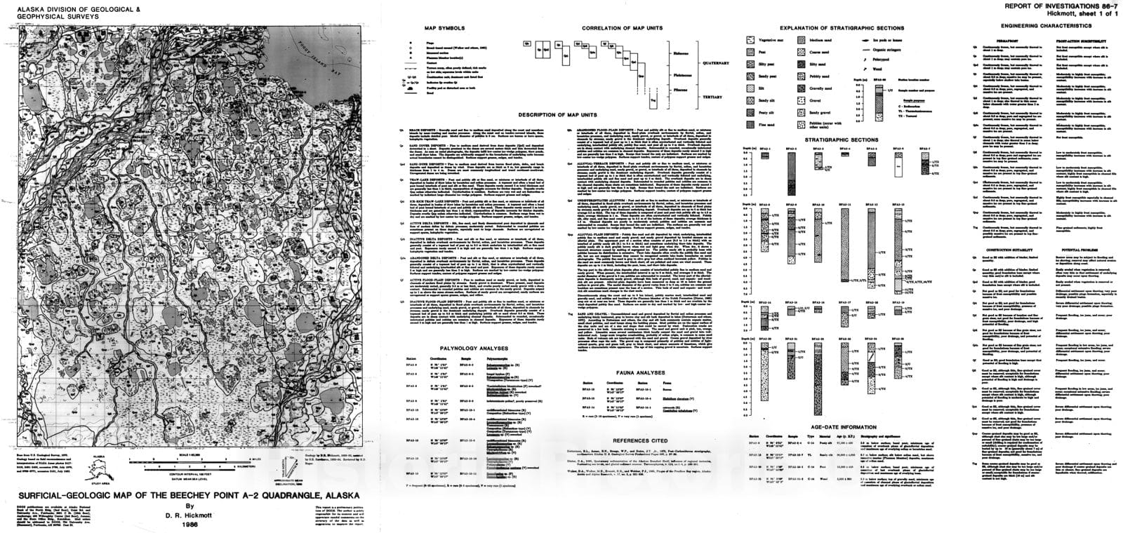 Map : Surficial-geologic map of the Beechey Point A-2 Quadrangle, Alas ...