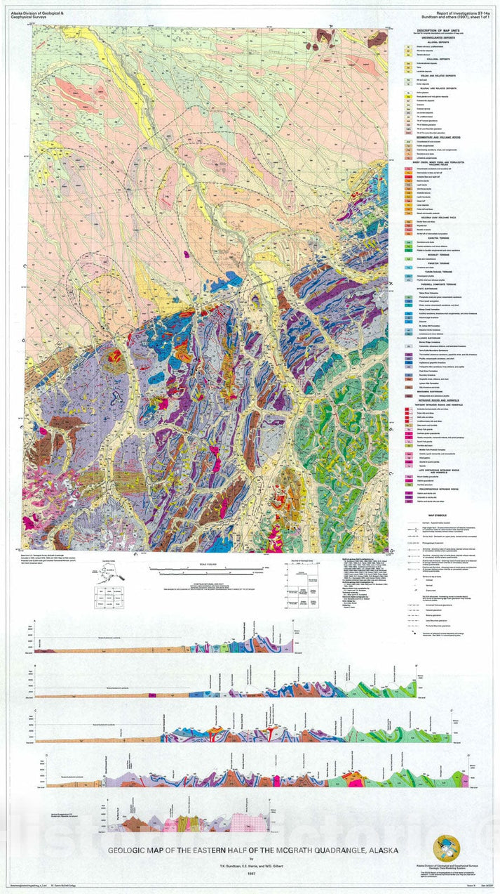 Map : Geologic map of the eastern half of the McGrath Quadrangle, Alas ...