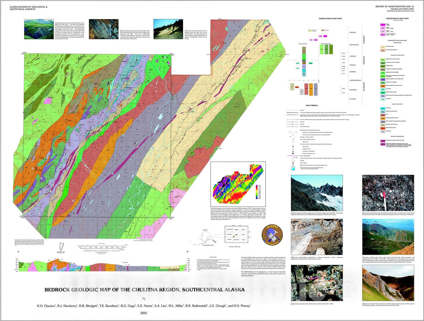 Map : Bedrock geologic map of the Chulitna region, southcentral Alaska ...