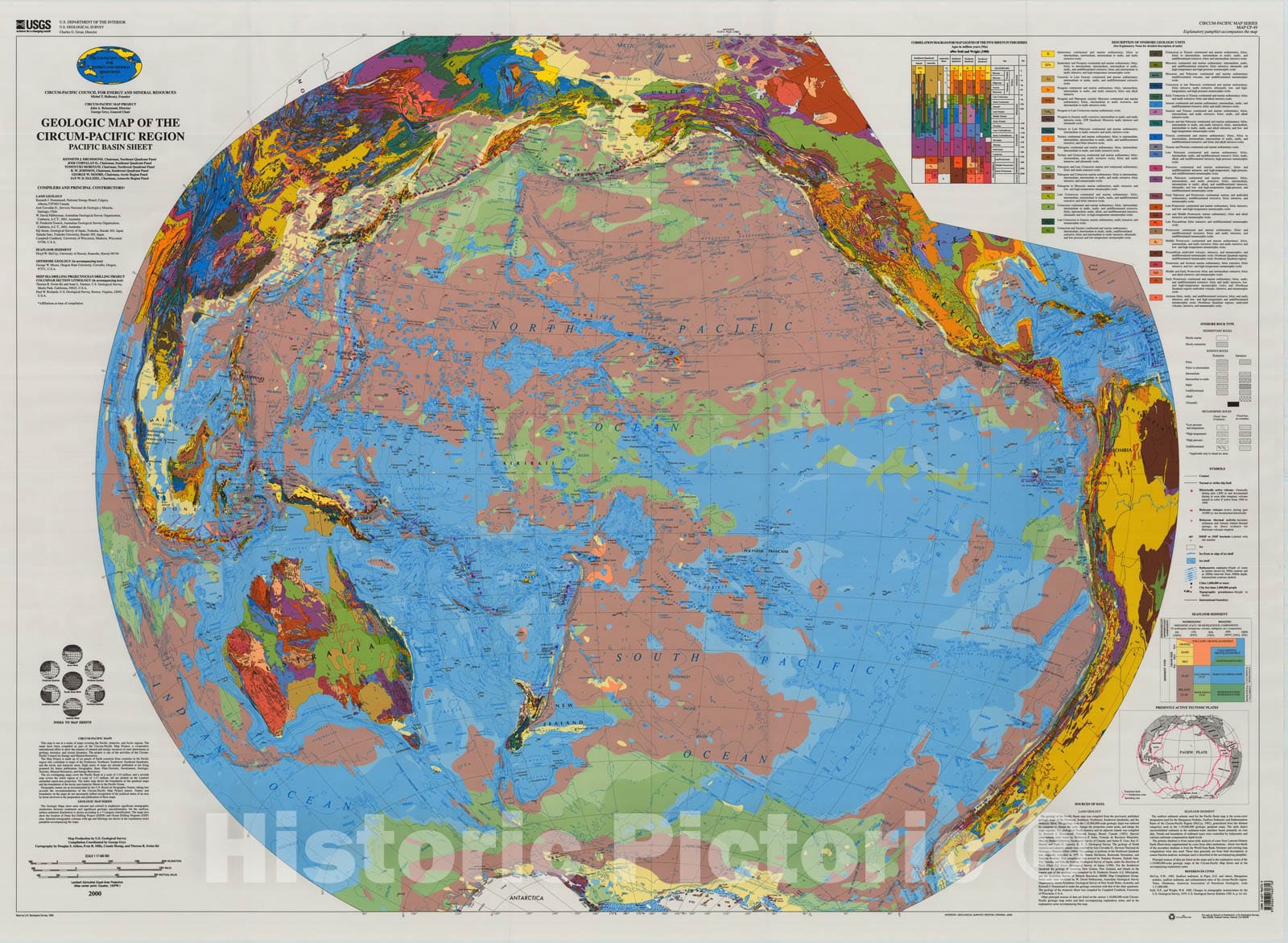 Map : Geologic map of the Circum-Pacific region, Pacific Basin sheet ...