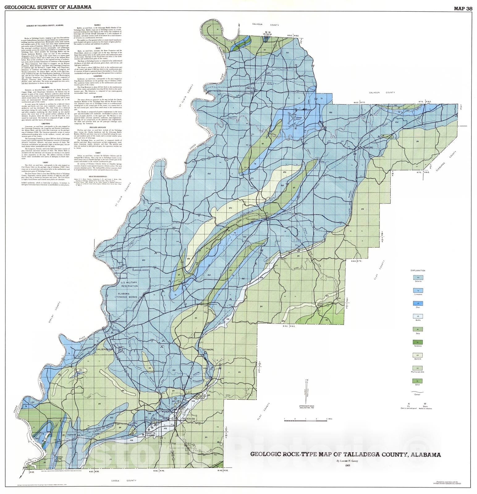 Historic Maps Of Talladega County