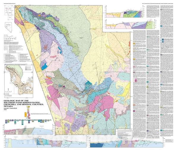 Map : Geologic Map of the Southern Sand Springs Range, Churchill and M ...