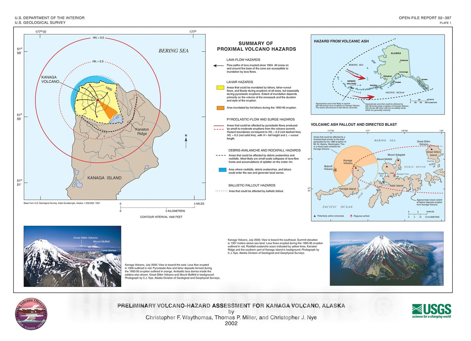 Map : Preliminary volcano-hazard assessment for Kanaga Volcano, Alaska ... Map : Preliminary volcano-hazard assessment for Kanaga Volcano, Alaska ...