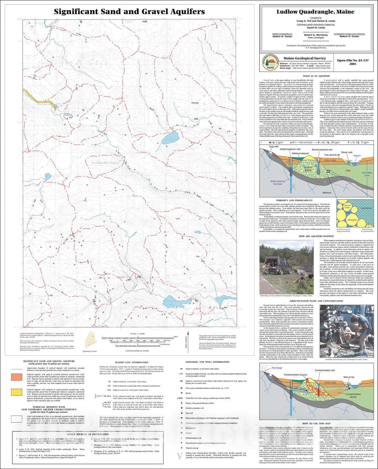 Map : Significant Sand and Gravel Aquifers in the Ludlow Quadrangle, M ...