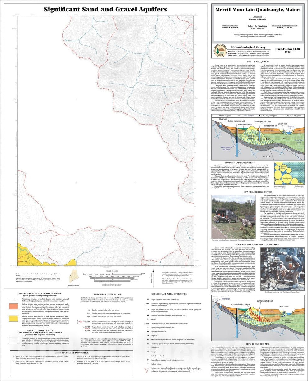 Map : Significant Sand and Gravel Aquifers in the Merrill Mountain Qua ...