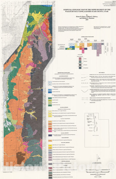 Map : Surficial geologic map of the Nephi segment of the Wasatch fault ...