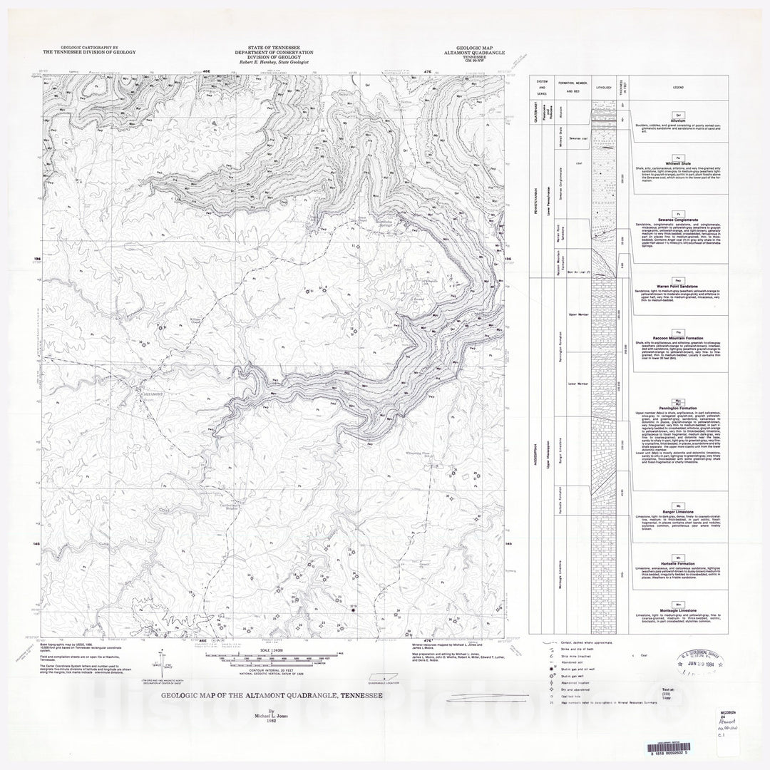 Map : Geologic Map and Mineral Resources Summary of the Altamont Quadr ...