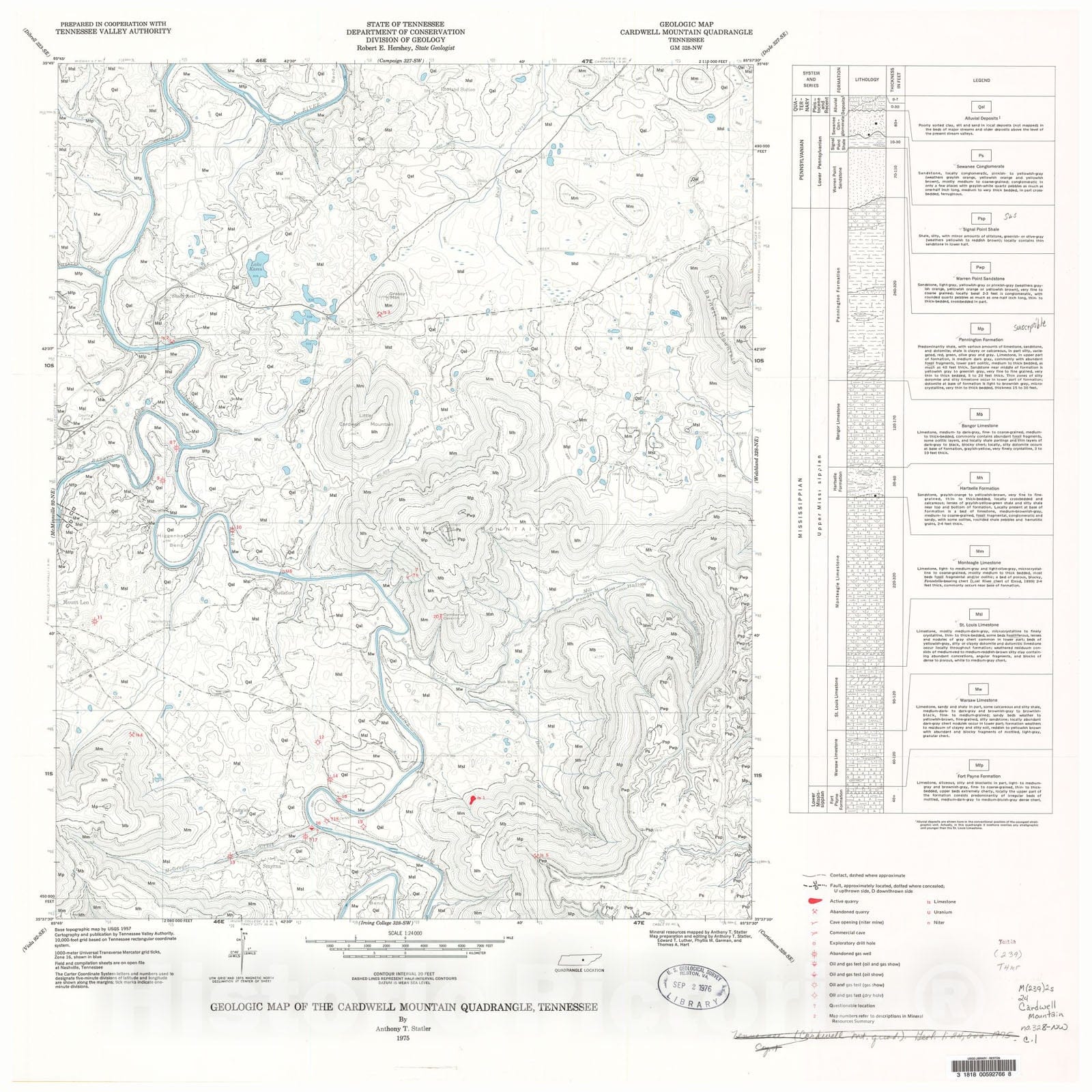 Map : Geologic Map and Mineral Resources Summary of the Cardwell Mount ...